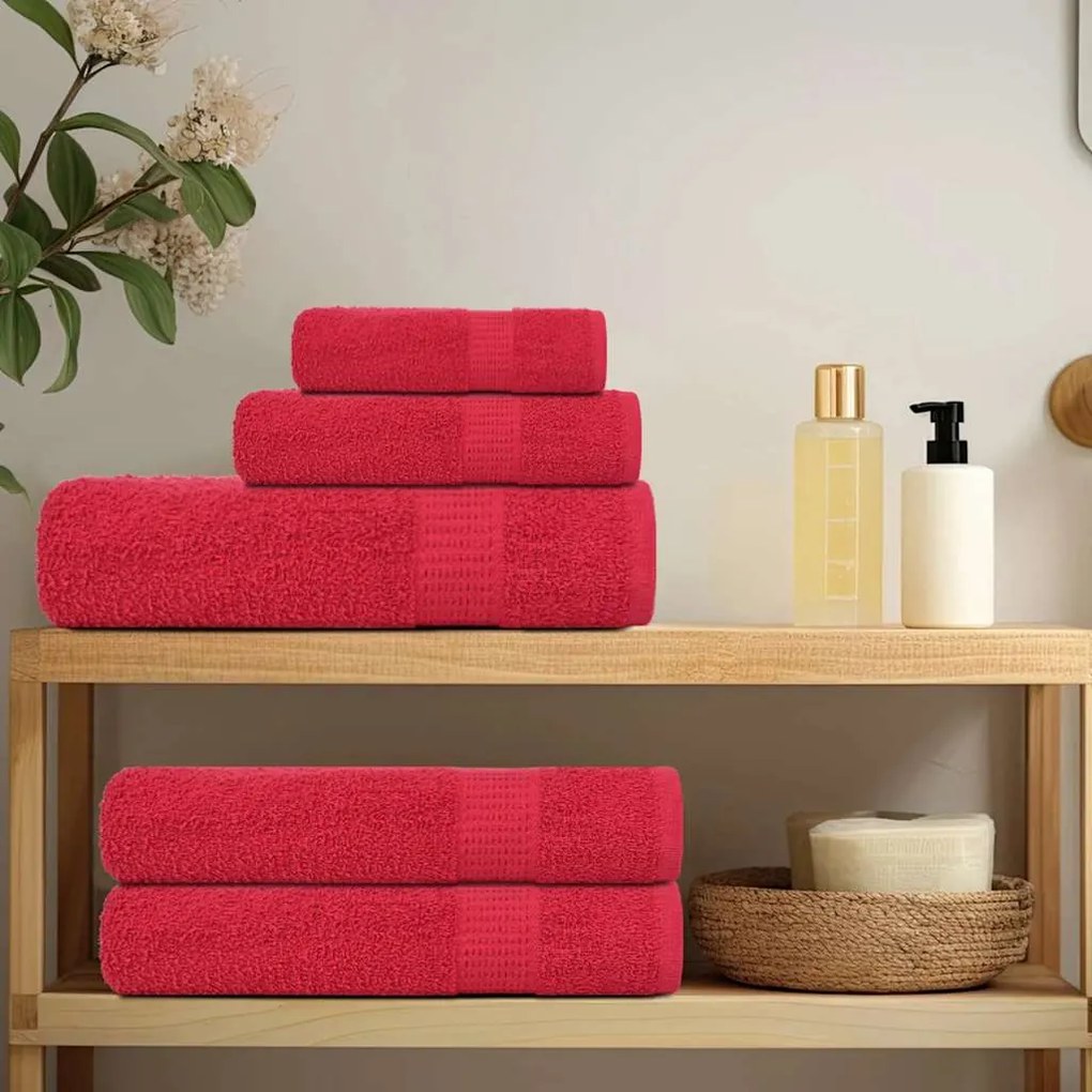 Saunové osušky FROGN 2 ks červené 80x200 cm 360 g/m² 136935