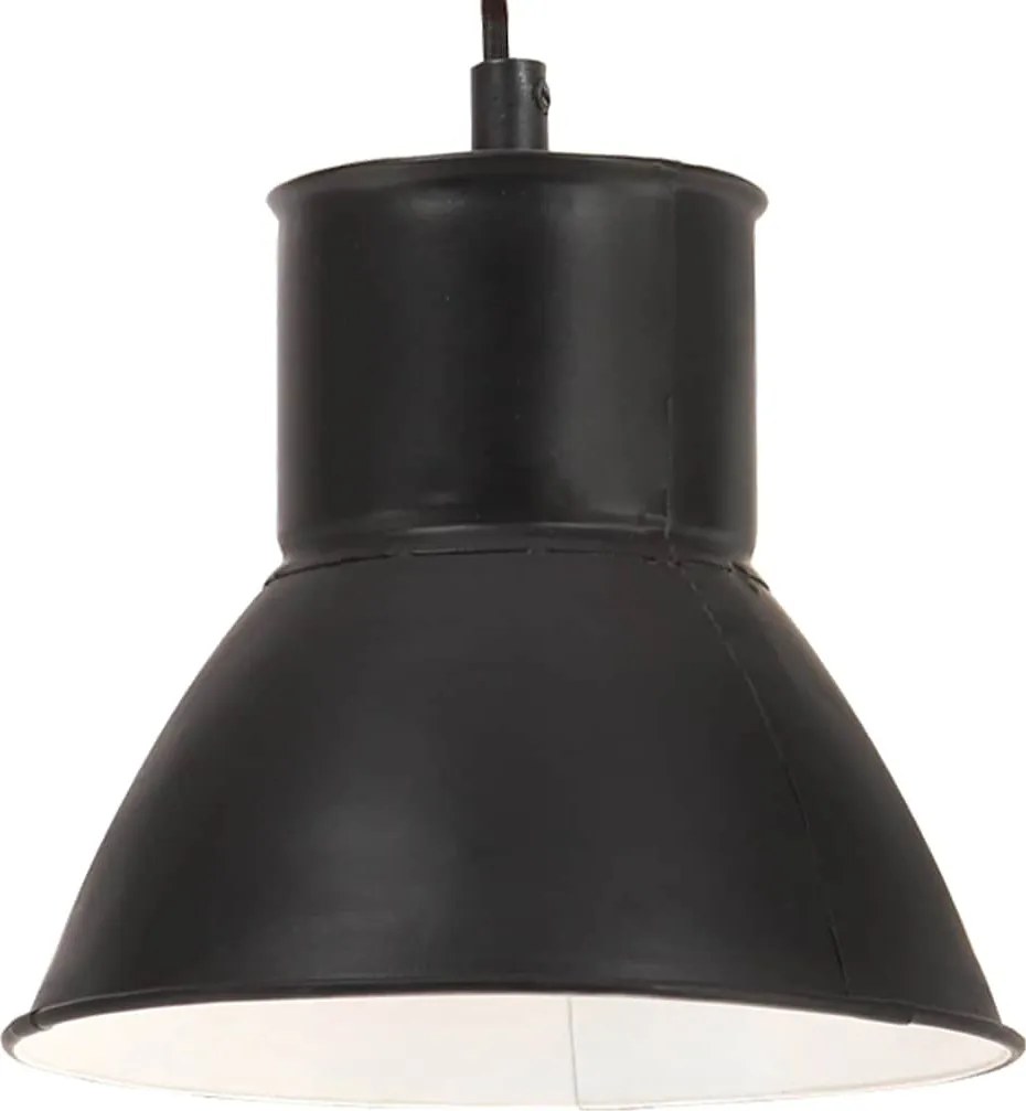 Závěsné svítidlo 25 W černé kulaté 17 cm E27 320573