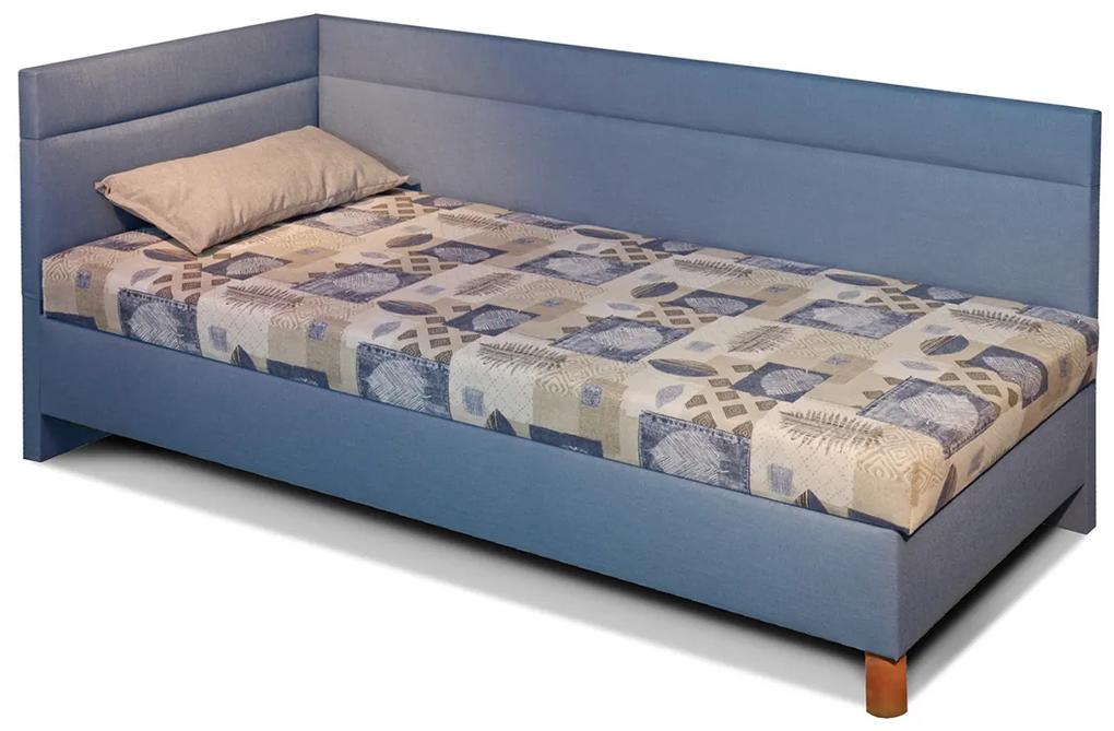 NEW DESIGN postele Válenda VARIO s čely a úložným prostorem, matrace a rošt v ceně, 80×200 cm Velikost postele: 80 × 200 cm, Strana: Levá