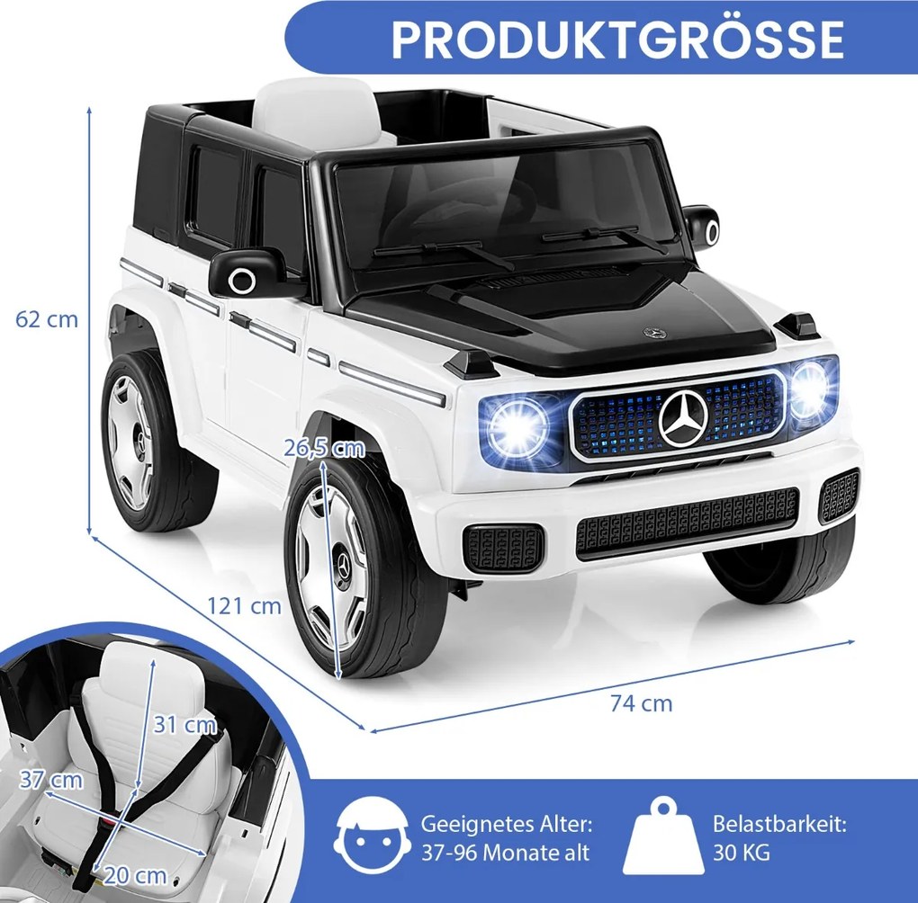 Costway Dětské elektrické auto Mercedes-Benz s 2,4 G dálkovým ovládáním
