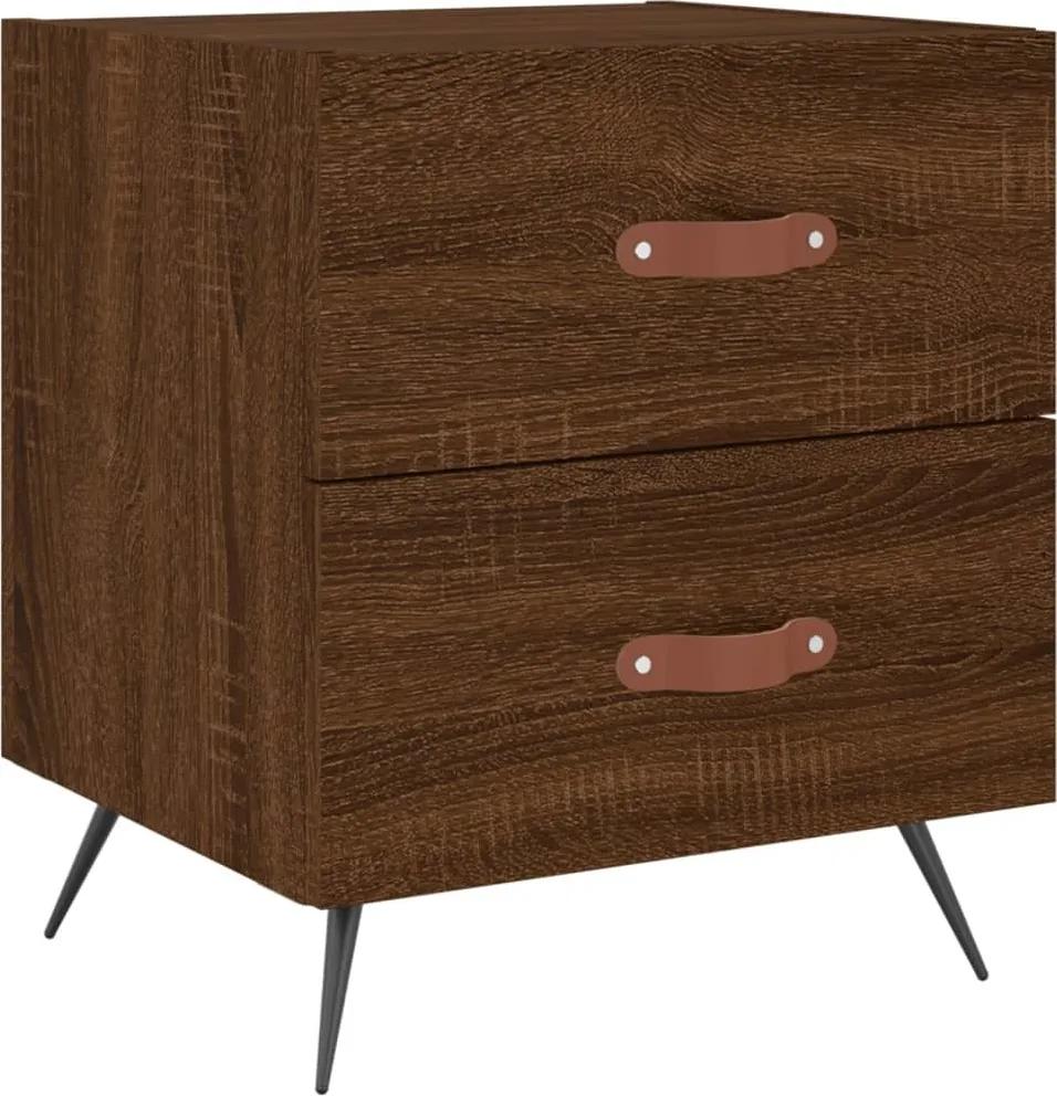 vidaXL Noční stolek 40 x 35 x 47,5 cm kompozitní dřevo [827258] Barva: hnědý dub