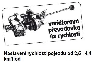 Benzínová sekačka na trávu s pojezdem VeGA 525 4SXH 6in1