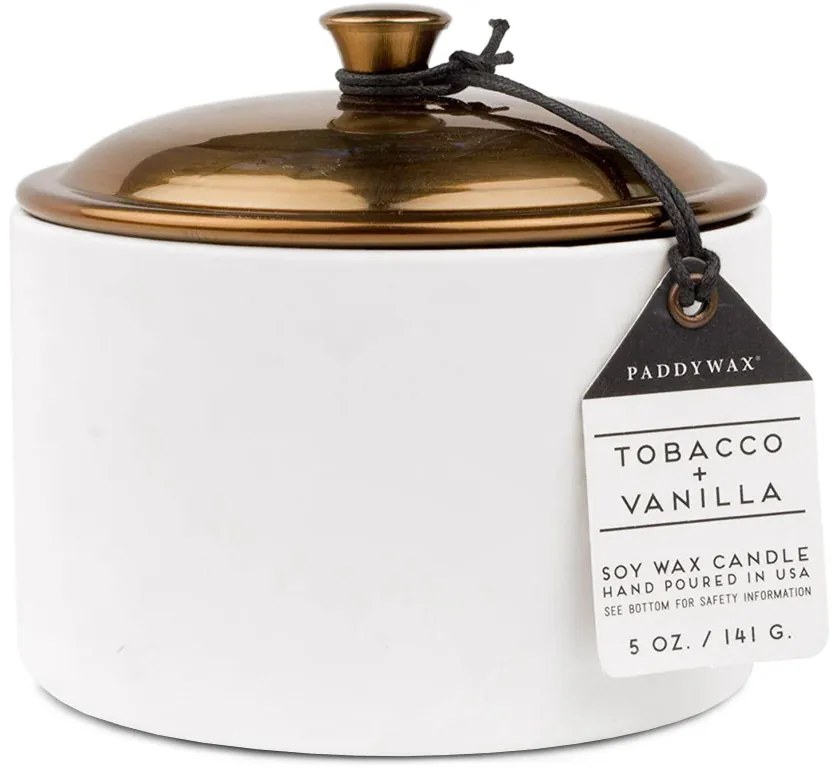 Paddywax – Hygge vonná svíčka Tobacco &amp; Vanilla (Tabák a vanilka), 141 g