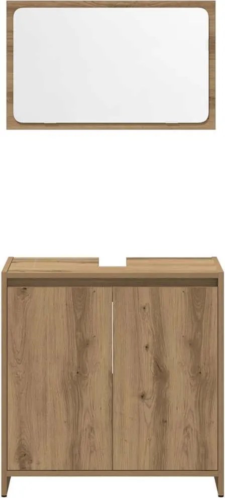 3dílná koupelnová sestava dub artisan kompozitní dřevo 3328566