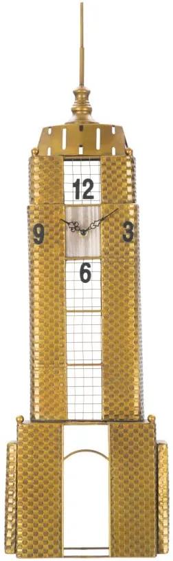 Zlaté kovové nástěnné hodiny Mauro Ferretti Furlan, 78 cm