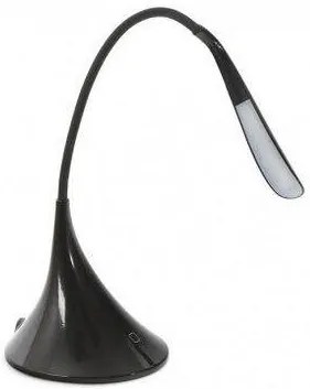 LED stolní lampa s USB nabíjením, 5W, studená bílá, černá Schinatsu CHINATSU