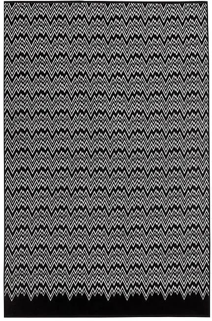 VANNI osuška 100 x 150 cm černo bílá