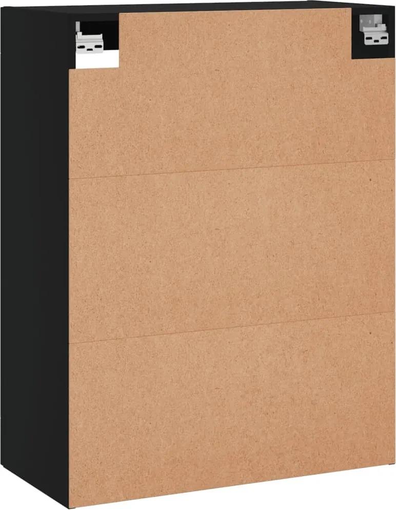 vidaXL Nástěnná skříňka 69,5 x 34 x 90 cm kompozitní dřevo [834987] Barva: Černá