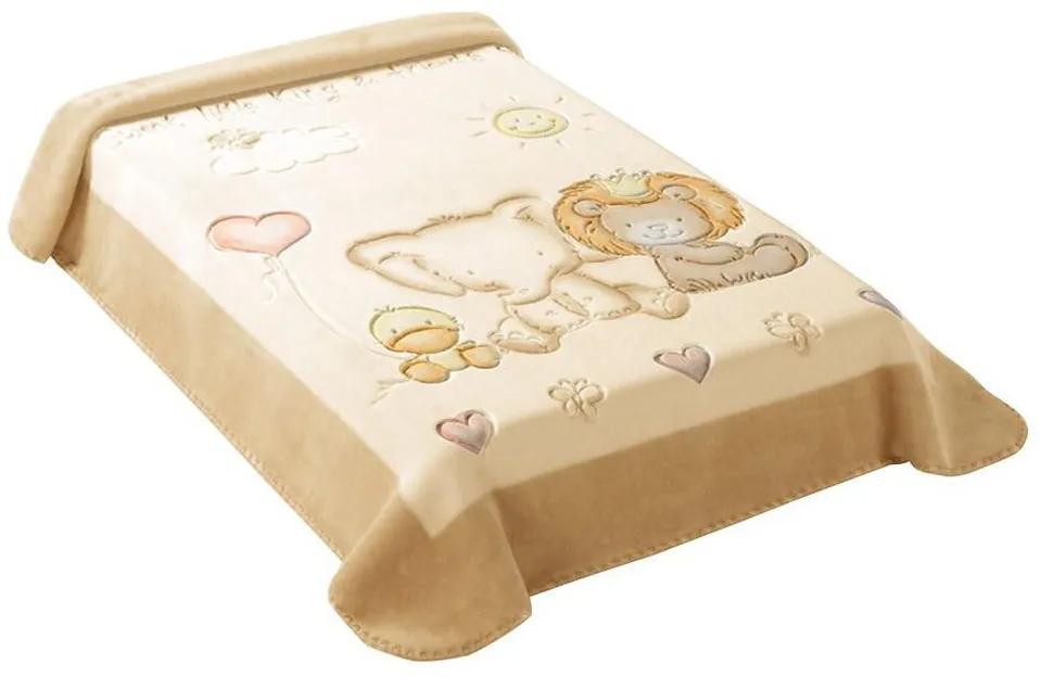 Belpla Španělská deka 547 Babyperla - 80 x 110 cm Růžová