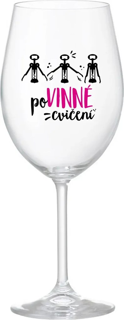 POVINNÉ CVIČENÍ - čirá sklenice na víno 350 ml
