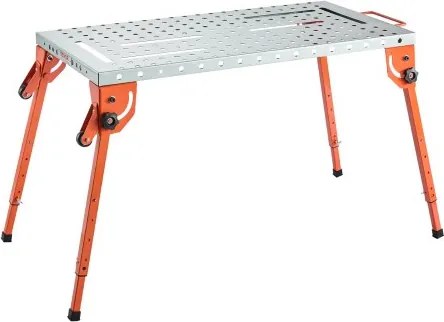 Svařovací stůl 111,8 × 53,3 cm 226,8 kg skládací pracovní stůl s nastavitelnou