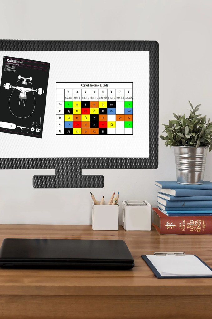 VYLEN s.r.o. Nástěnka MONITOR Monitor: S černým rámem