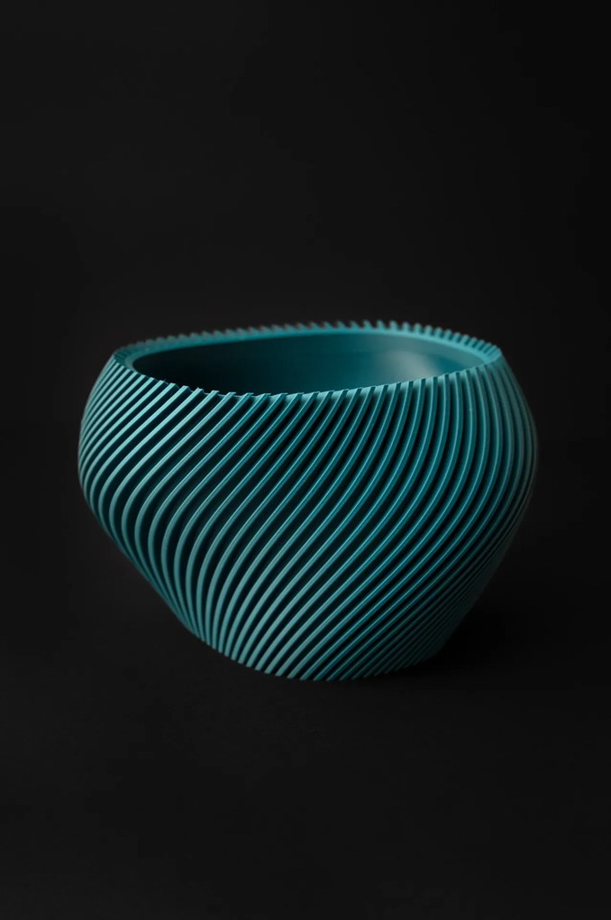 KVĚTINÁČ TORACE - S jedinečným designem, transformative teal
