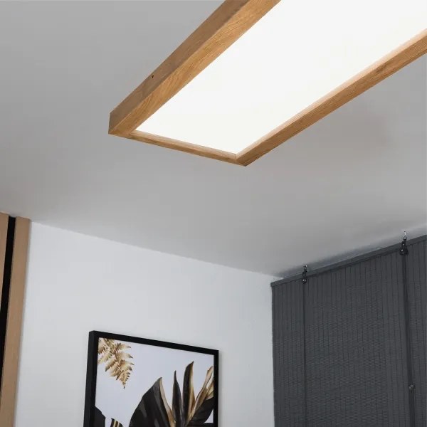 Brilagi-LED Stmívatelné svítidlo WOODY FRAME LED/50W/230V dub 120x30 cm IP44 +DO