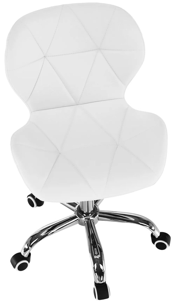 Designová kancelářská židle NOMI - bílá ekokůže