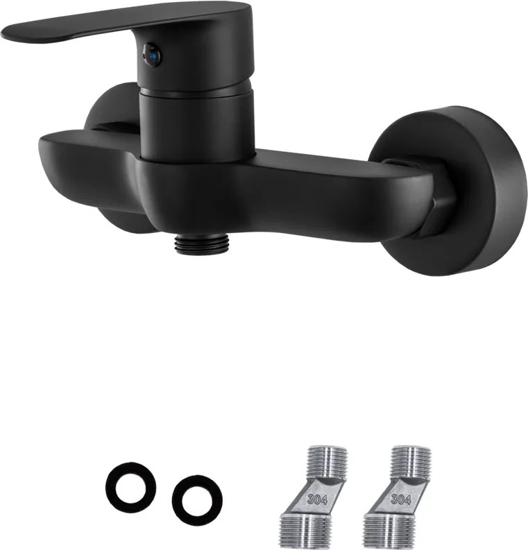 Gamma Pico, nástěnná sprchová baterie 150mm, černá matná, GMA-BPON-BK