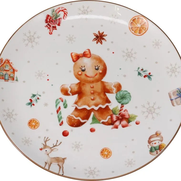 Porcelánový mělký talíř PERNÍČEK assort