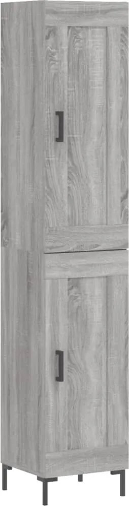 Skříň highboard šedá sonoma 34,5 x 34 x 180 cm kompozitní dřevo 3200455
