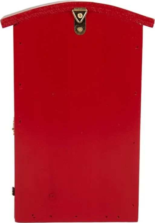 Červená budka pro ptáčky ve tvaru poštovní schránky Royal Post – 14x11x21 cm