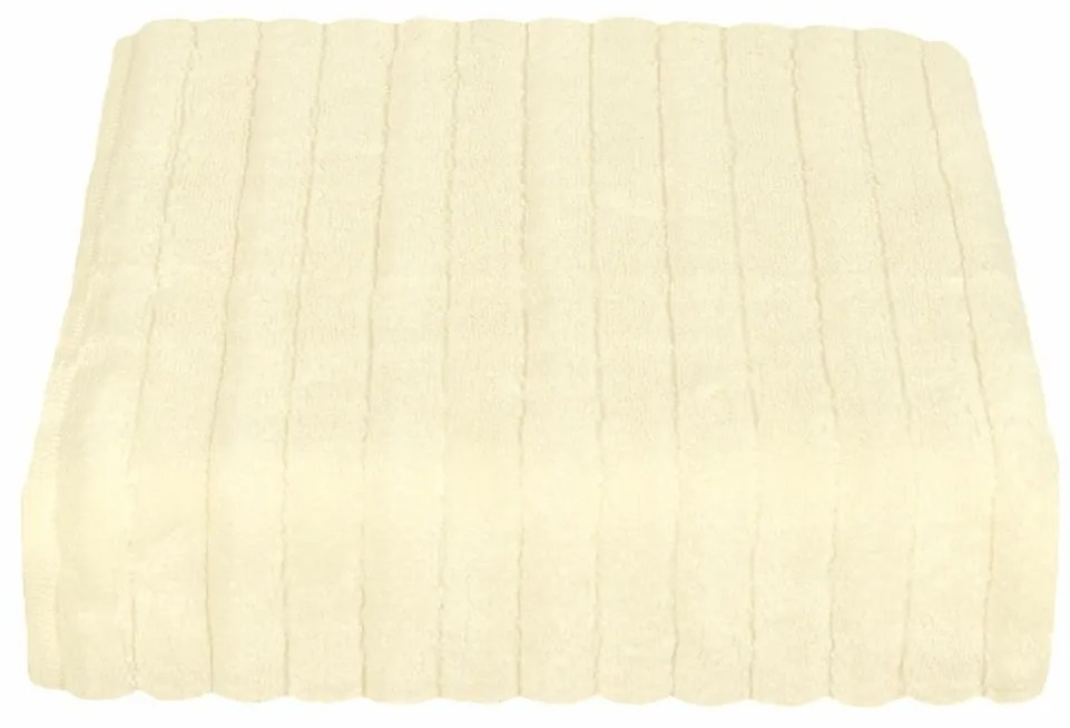 DekorTextil Mikrobavlněný ručník nebo osuška Delux - krémová Rozměry: 50x95 cm