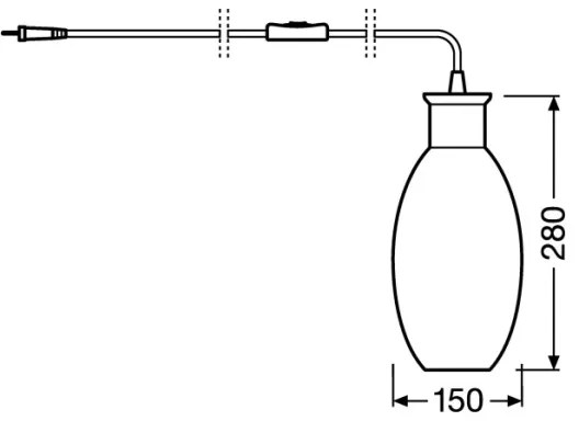 Ledvance - Stolní lampa GRAPE 1xE27/40W/230V