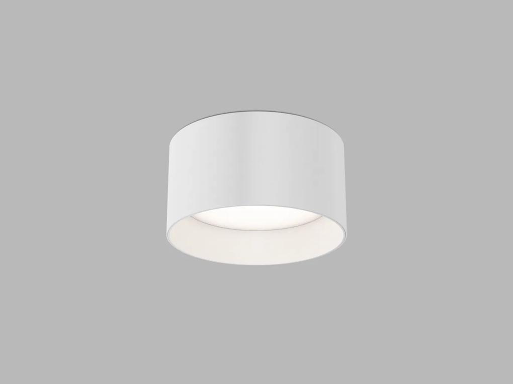 Led2 Přisazené stropní LED svítidlo ZETA ON, S ⌀ 12 cm Barva: Bílá, Stmívání, řízení: DALI/PUSH