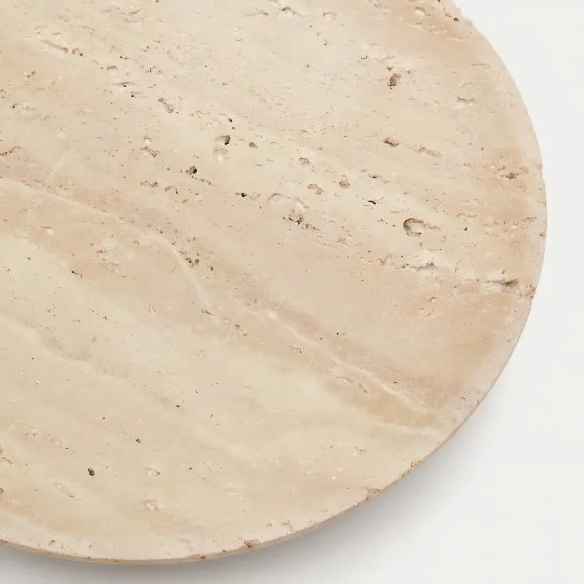 OnaDnes -20% Béžový kamenný dezertní talíř Kave Home Madlena 18 cm