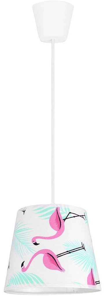 Dětské závěsné svítidlo Cone, 1x textilní stínítko se vzorem (výběr ze 4 vzorů)