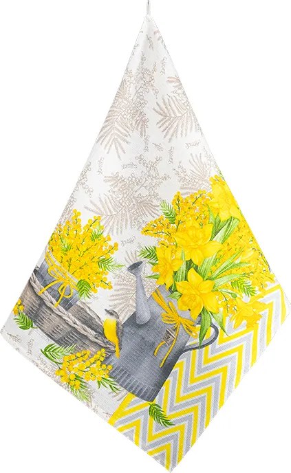 Bellatex Kuchyňská utěrka 1 ks Žlutá 50x60 cm