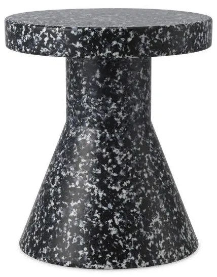 Normann Copenhagen Stolička Bit Cone, black / white