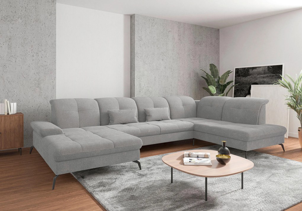 XXXLutz SEDACÍ SOUPRAVA, textil, světle šedá Sit & More - Sedací soupravy - 000144009967