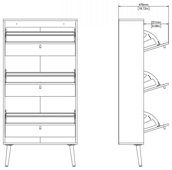 Botník Boaz, bílá