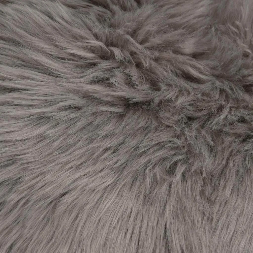 Koberec 60 x 90 cm umělá ovčí kůže světle šedý 284712
