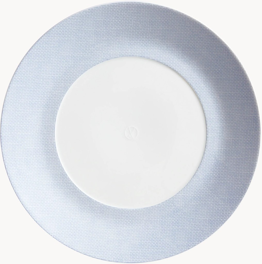 Sada ručně vyrobených mělkých talířů z porcelánu Cosmopolitan, 2 díly