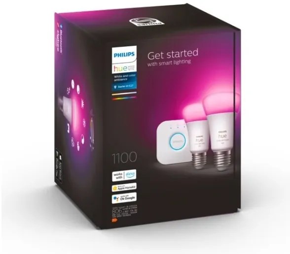 Základní sada Philips Hue WACA 2xE27/9W/230V 2000-6500K + zařízení k propojení