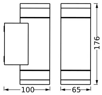 Ledvance - Venkovní nástěnné svítidlo IVE 2xGU10/35W/230V IP65