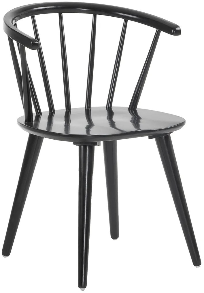 Černá dřevěná jídelní židle LaForma Krise