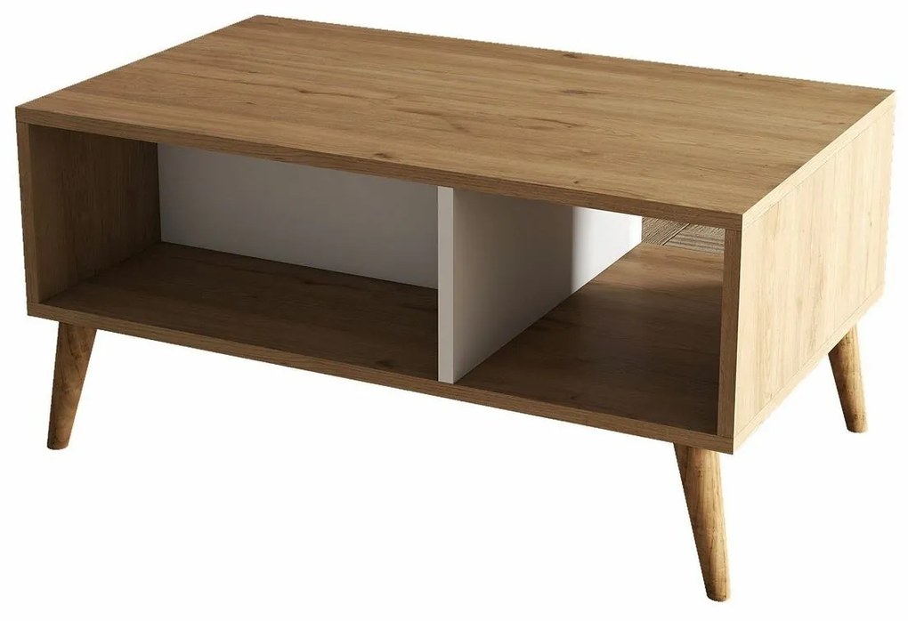 Konferenční stolek Exxen Oak and White