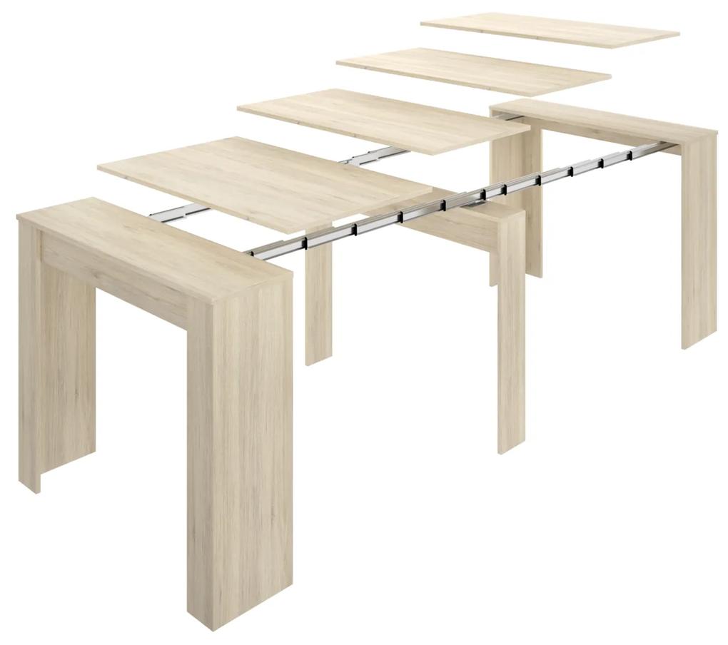 Aldo Rozložitelný jídelní stůl, psací stůl, komoda v jednom, Kiona oak