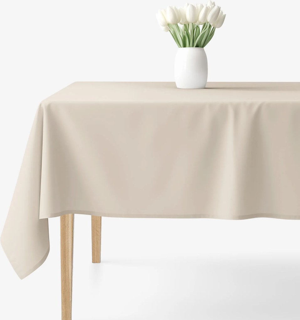 Goldea hranatý ubrus 100% bavlněné plátno - latte 120 x 140 cm
