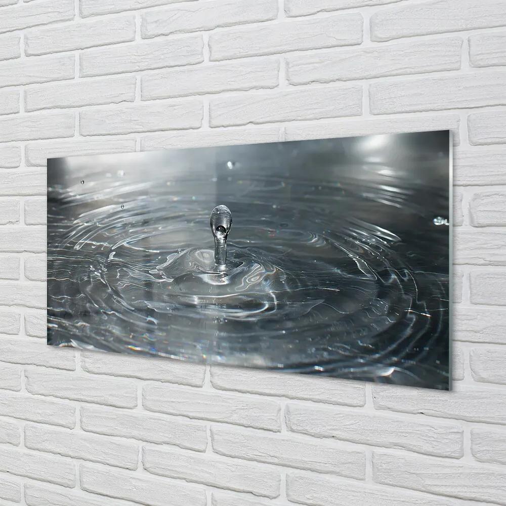 Obraz na skle pokles stříkající vodě 120x60 cm