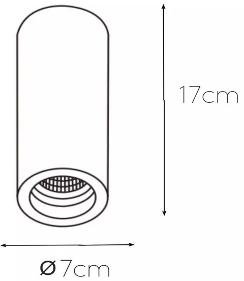 Lucide 35100/17/31 - Stropní svítidlo GIPSY 1xGU10/35W/230V bílé