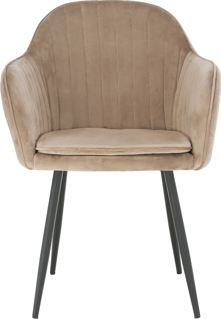 Designové křeslo, šedohnědá Taupe Velvet látka, ZIRKON