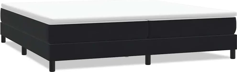 Postel Box Spring bez matrace černá 200x220 cm samet 3315893