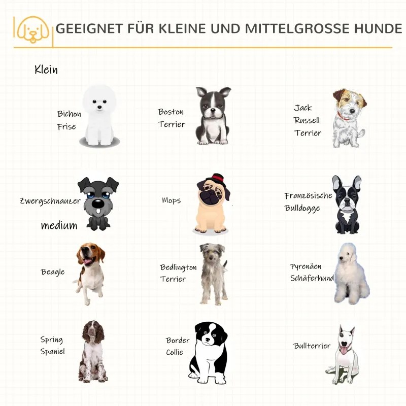 MM Handel Klec pro psa a kočku PawHut, uzamykatelná 81 cm x 58,5 cm x 76 cm dubová ocel hnědá + černá, Barvy a parametry Materiál dřevo