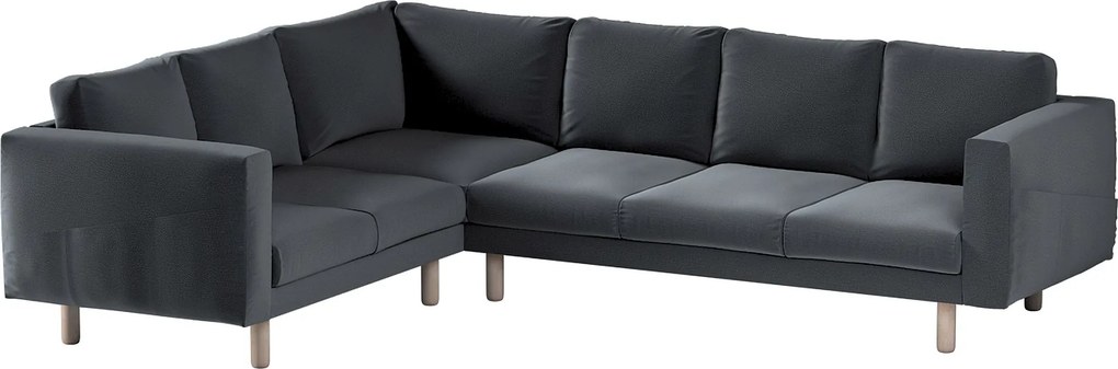 Potah na pohovku IKEA Norsborg rohová 5-místná barva šedá látka sametová