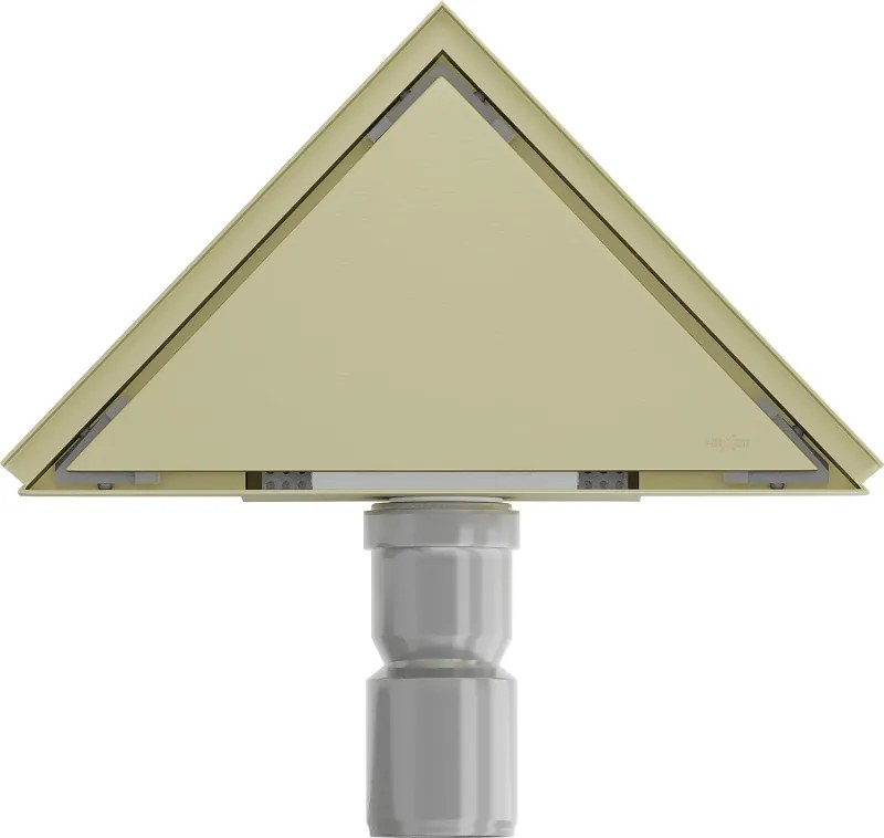 Mexen Flat-T, bodová podlahová vpusť 20 cm, zlatá matná, 1A10320