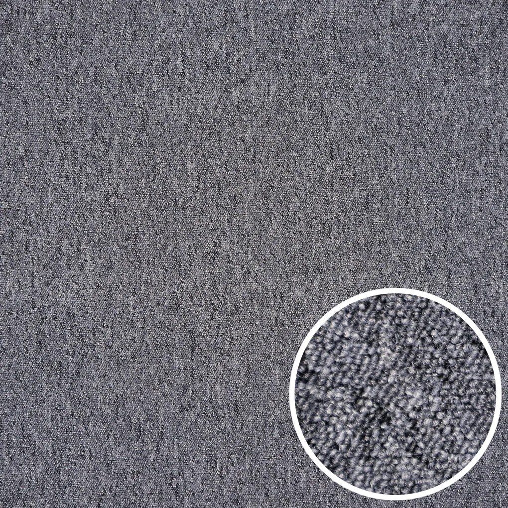 Condor Carpets, Metrážový koberec Classica 67, zátěžový, na míru, šíře 4m,5m, šedá, ab (mřížka), chodba / předsíň