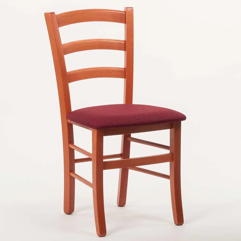 Židle VENEZIA s čalouněným sedákem třešeň LUX bronzová 11