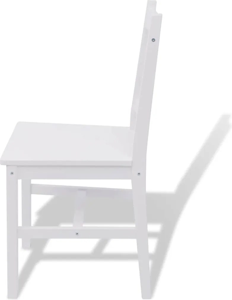 Třídílný jídelní set borové dřevo bílý 242955